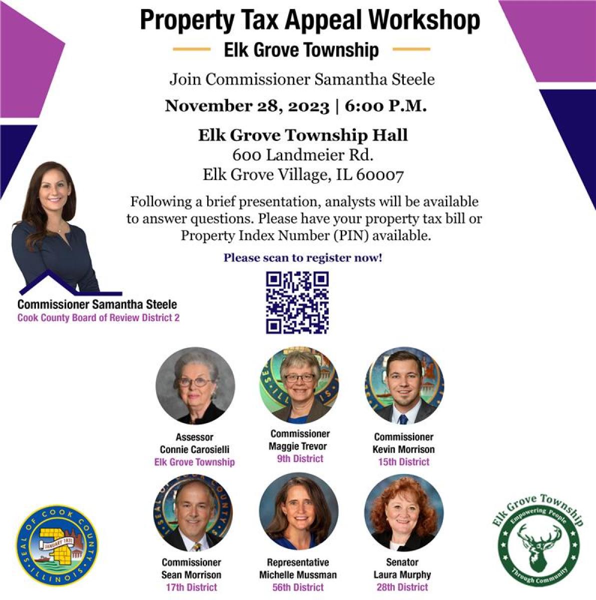 Elk Grove Township Property Tax Workshop, Hosted by Commissioner ... Elk Grove Township Property Tax Workshop, Hosted by Commissioner ...